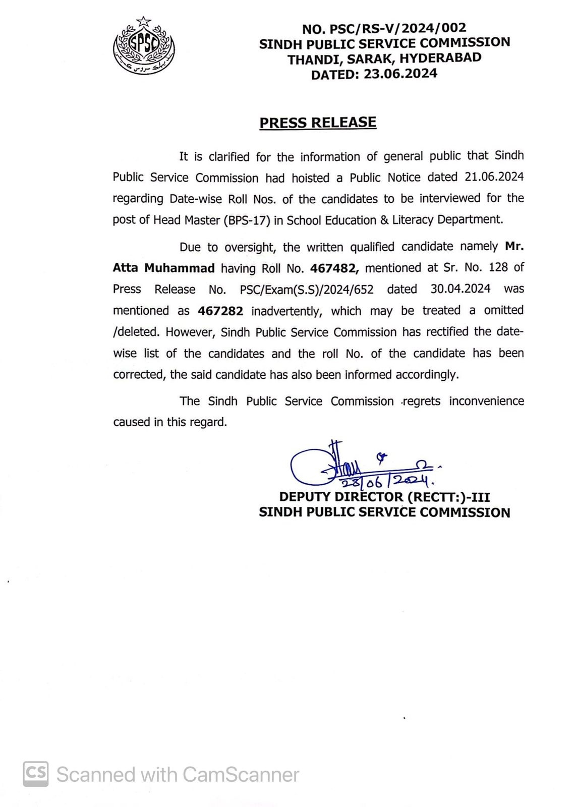 Sindh Public Service Commission