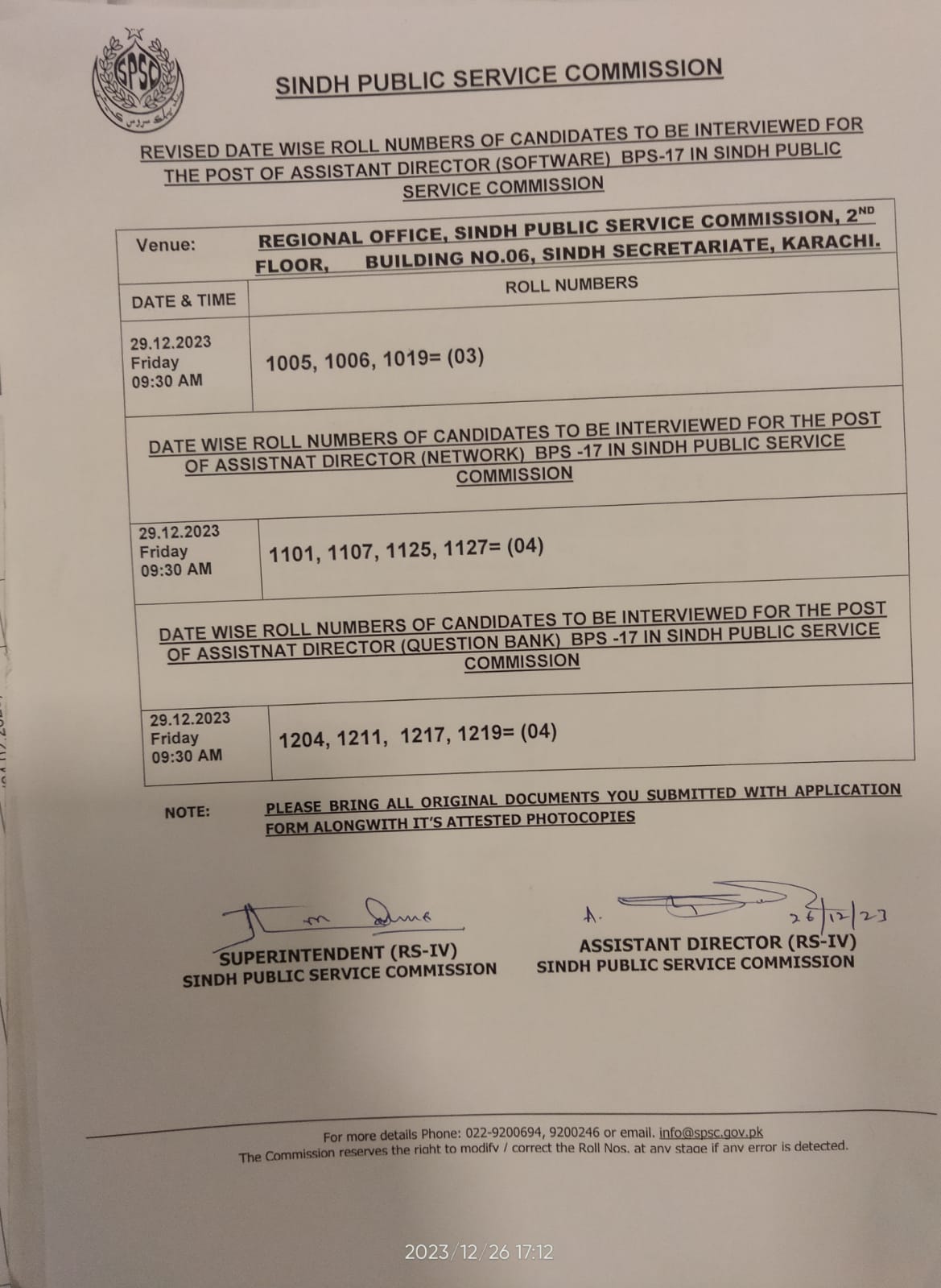 Sindh Public Service Commission